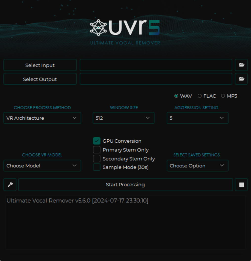 UVR5.6.0人声伴奏音频分离软件带最新最全20GB完整扩展包 Ultimate Vocal Remover v5.6.0-创艺坊